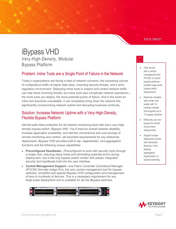 iBypass VHD PDF Asset Page | Keysight